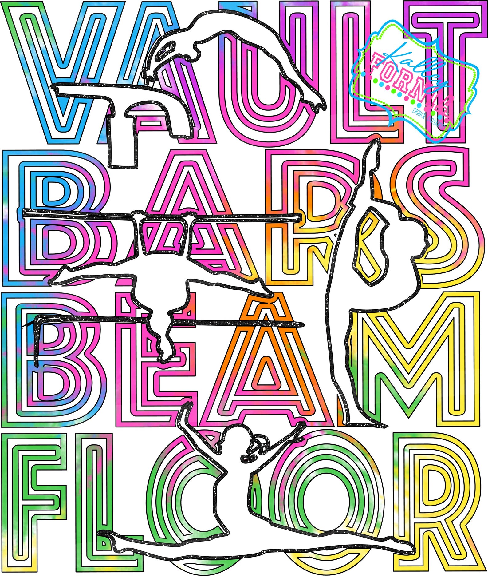 Vault Bars Beam Floor-gymnastics PNG File, Sublimation, DTG - Etsy