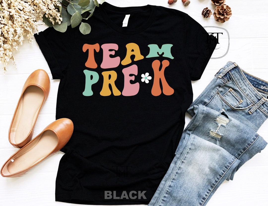 Team Pre-k T-shirt, Pre-k Teacher Shirt, Pre Kinder Shirt, Kindergarten ...