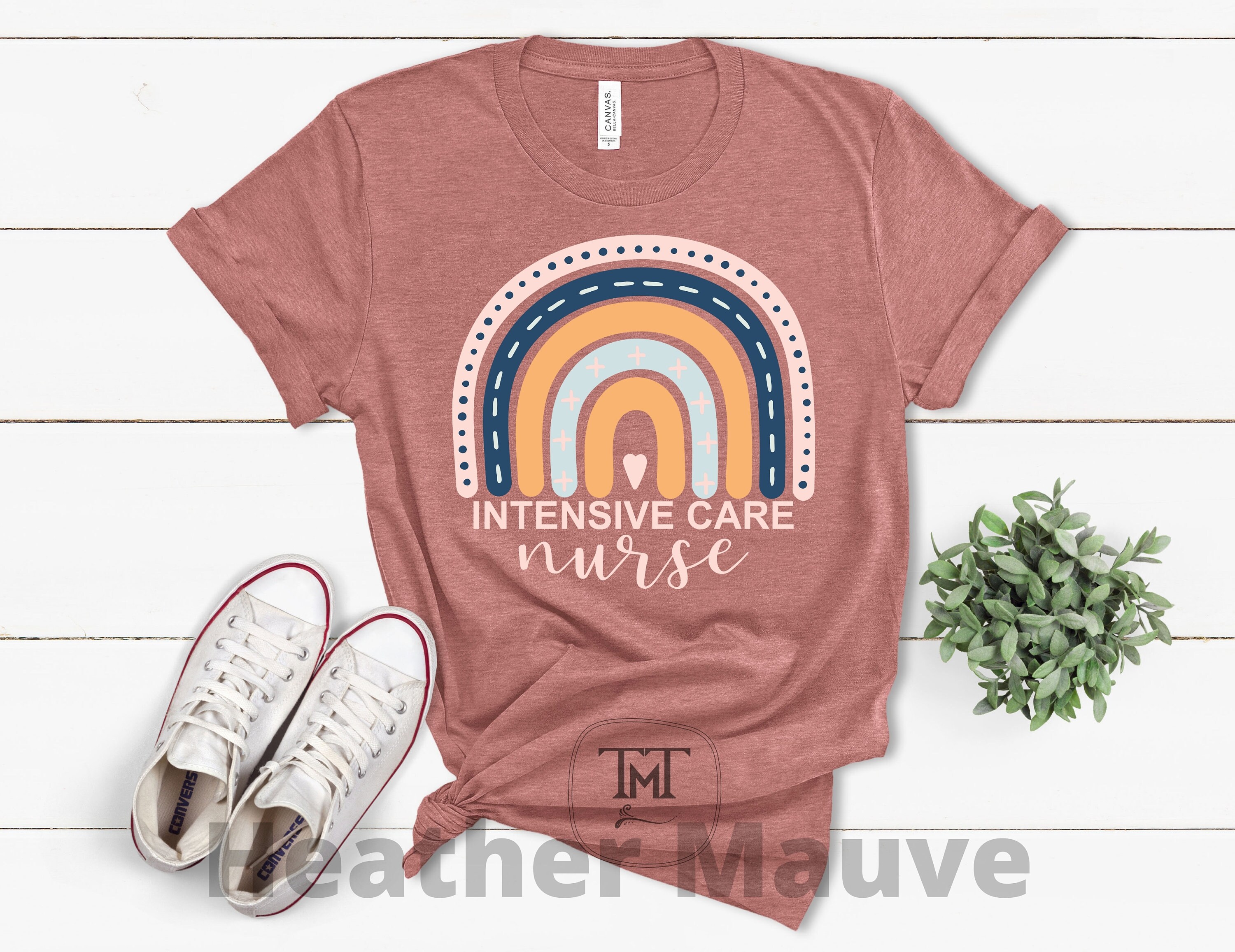 Intensive Care Nurse Rainbow Shirts ICU Nurse Shirts Nurses | Etsy