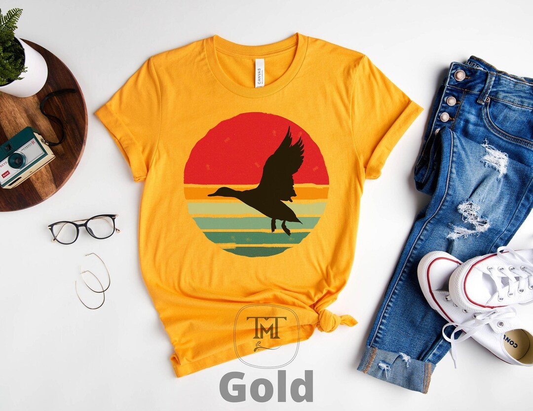 Retro Sunset Duck Shirt, Ducks Shirt, Ducks T Shirt, Animal Lover Shirt ...