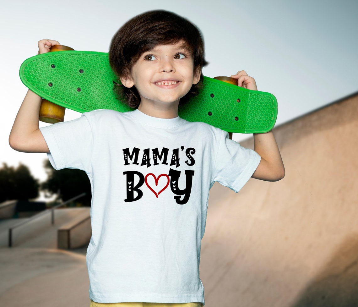 Mommy and Me Mama - Mama's Boy Matching Shirt, Kids Valentines Shirt ...
