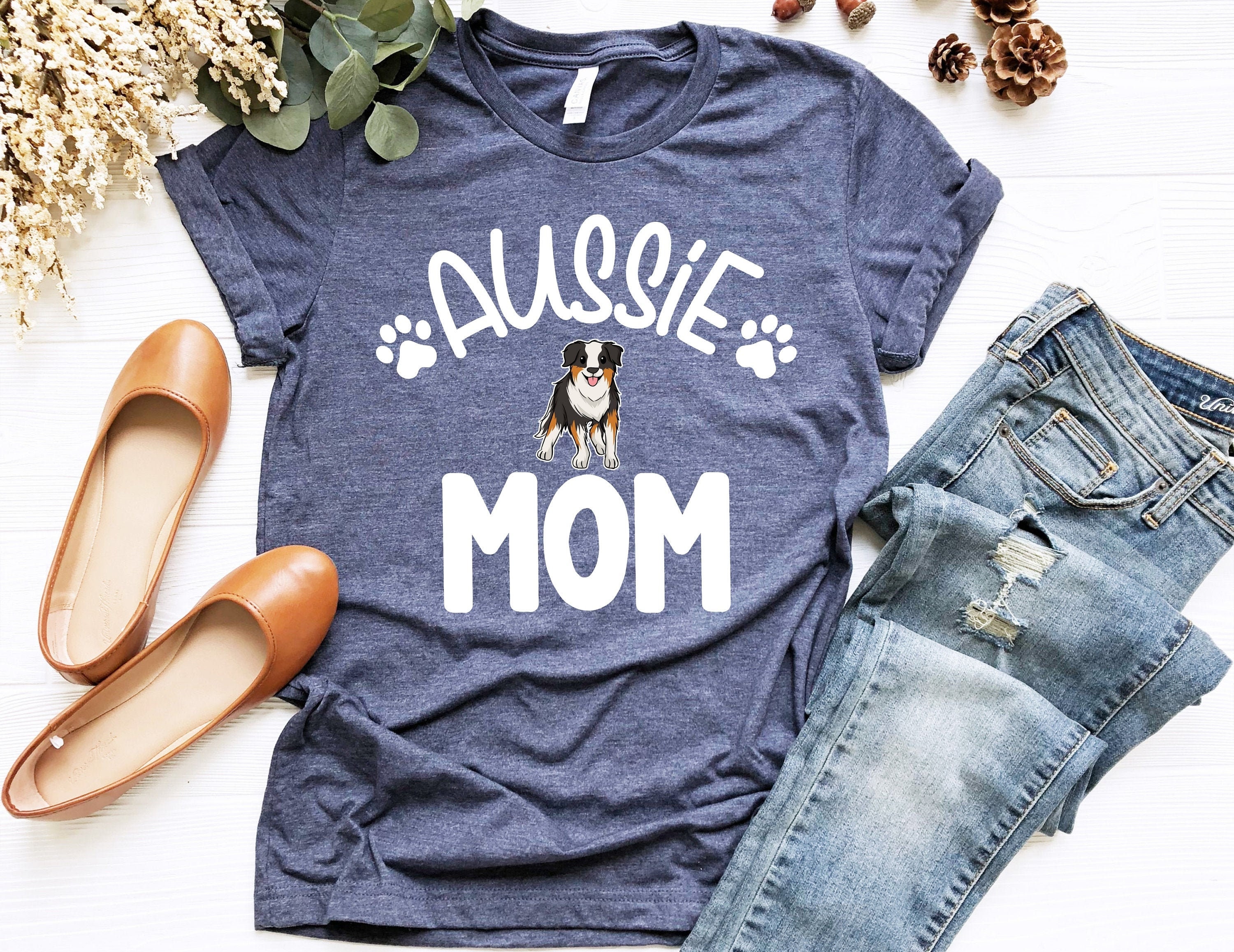 Aussie Mom Shirt Aussie Mama Shirt Dog Mom Shirt Australian | Etsy