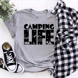 Camping Life Shirts, Camping Shirt, Camper T-shirt, Camper Shirt, Happy ...