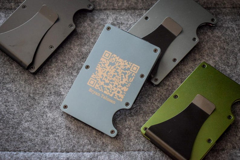 Ultraslim Aluminum Card Wallet – RFID Blocking, Minimalist Design - Etsy