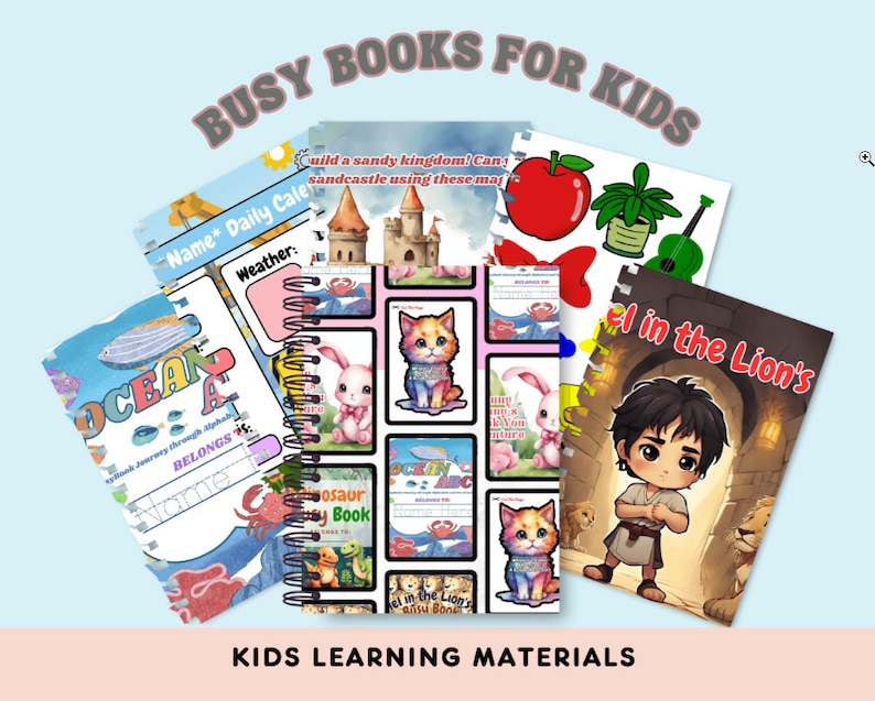 Toddler Learning Binder Digital Download Editable Canva Template Busy ...