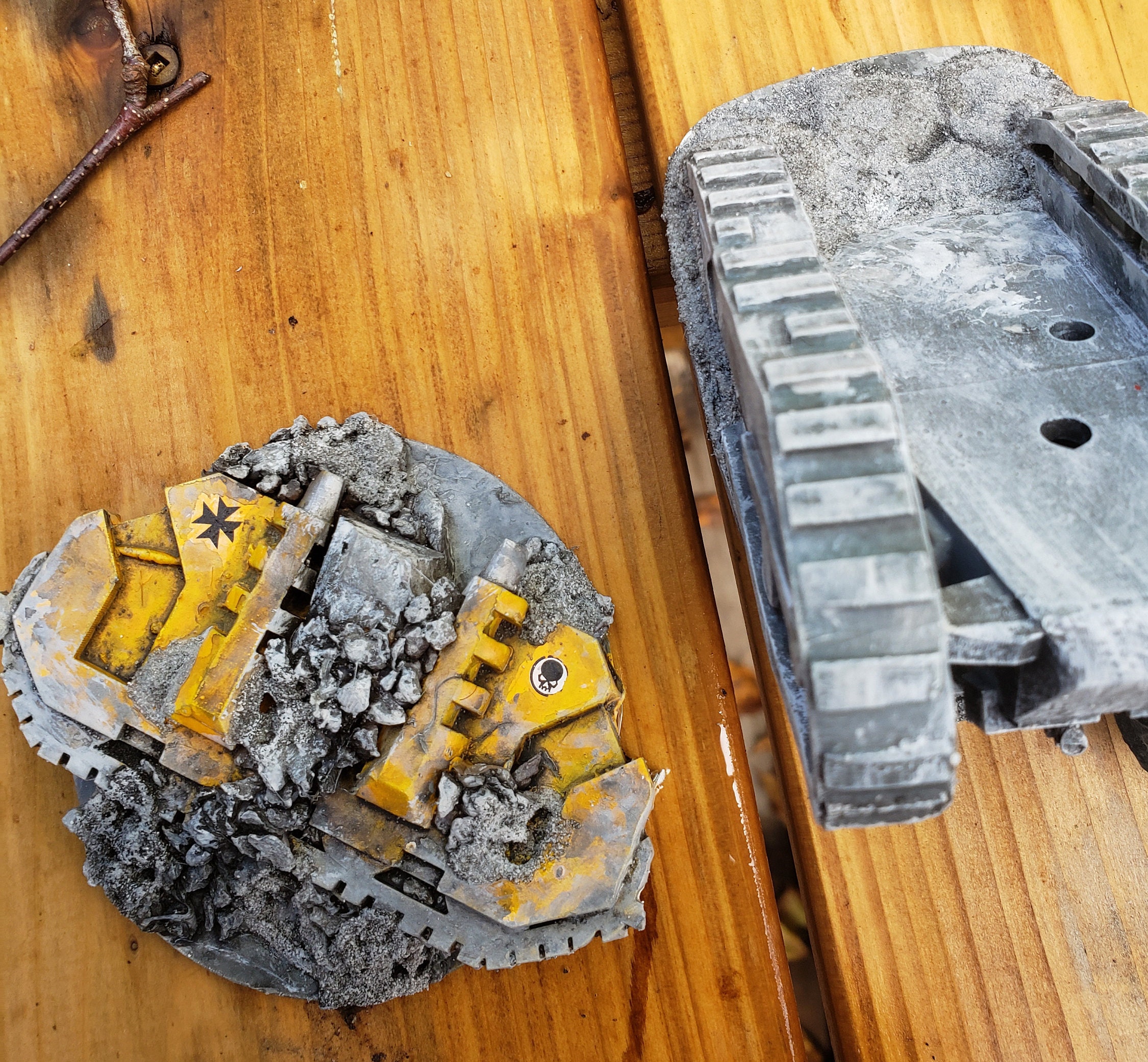 Wargaming Terrain: Wrecked Tanks | Etsy