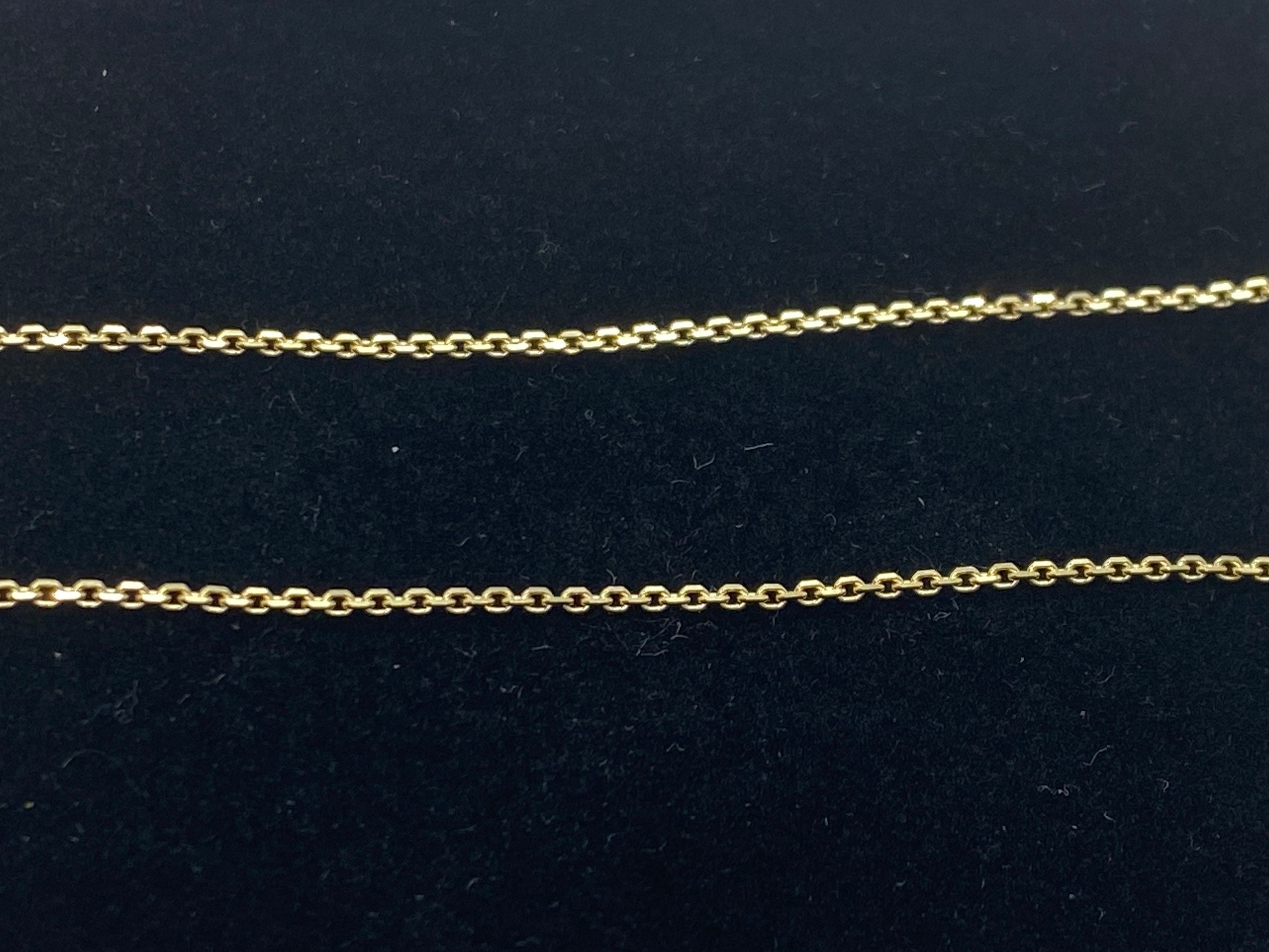 Cable Chain Gold 1.2MM 10K 14K 18K Solid Gold Diamond Cut - Etsy