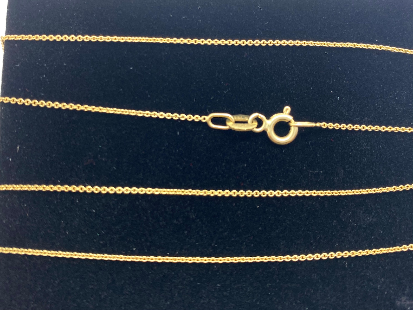 Solid Gold Cable Chain 10K 14K 18K Solid Italian Gold Dainty - Etsy