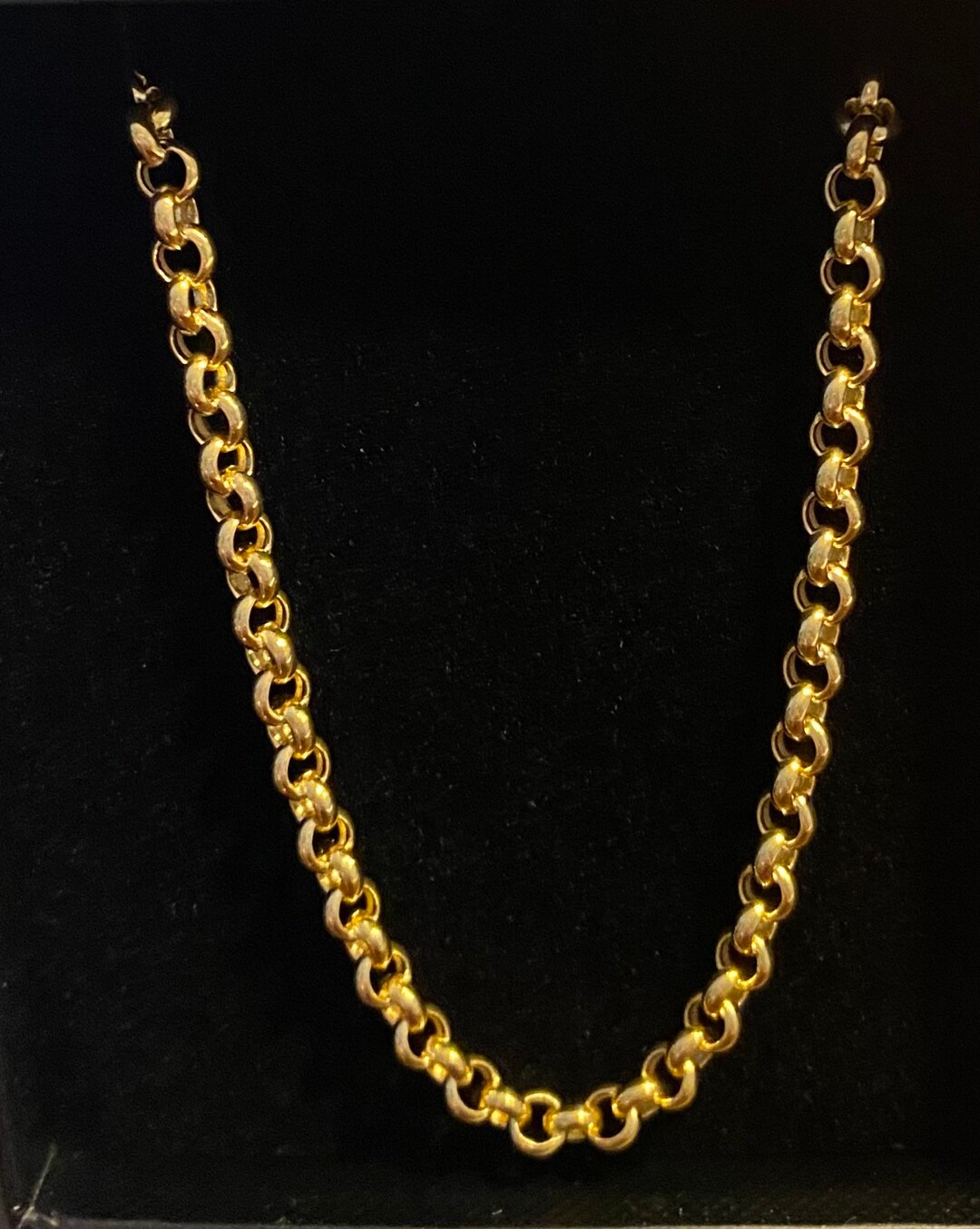 Rolo Gold Chain, 3.8MM, 14K Solid Gold Lightweight Rolo Necklace ...