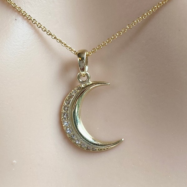 Half Moon Pendant - Etsy