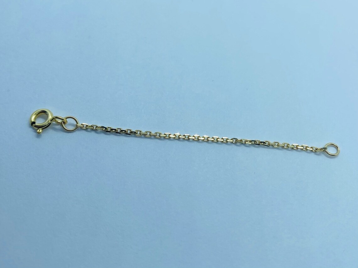 Chain Extender Gold 10K Solid Gold Necklace Extender | Etsy