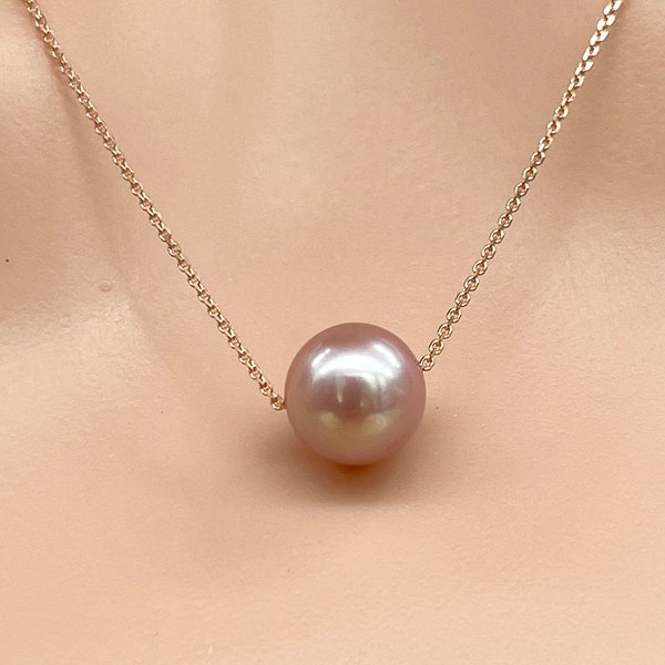 Pink Pearl Necklace - Etsy