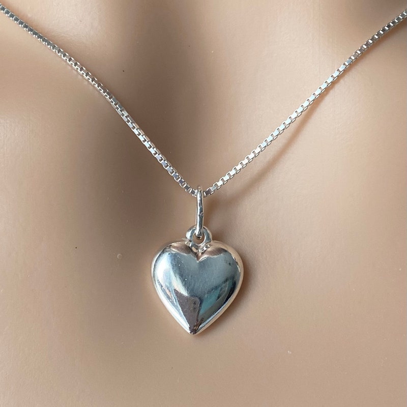 925 Heart Necklace - Etsy