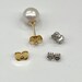Ear Butterfly Backings Gold, 10K 14K 18K Solid Gold Earrings Butterfly ...