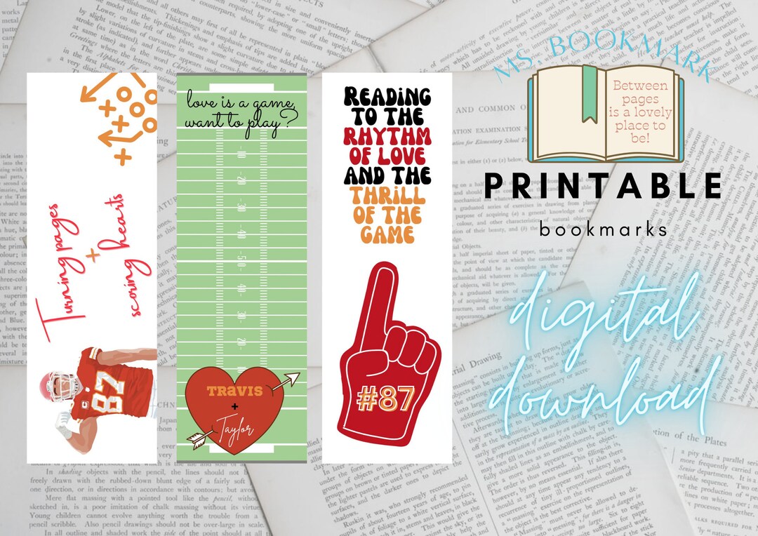Taylor's Catch Printable Bookmarks - Etsy