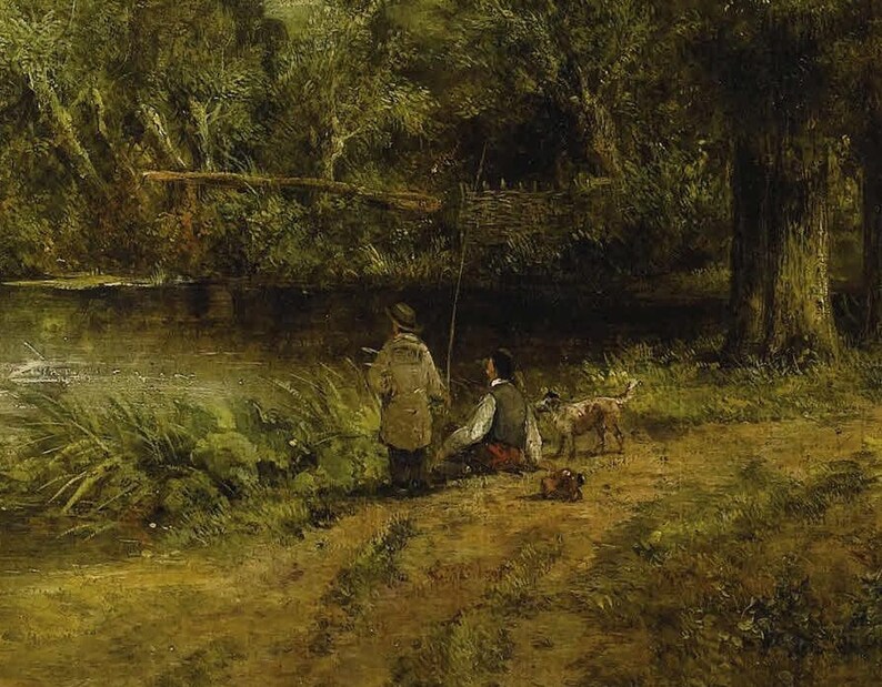 Antique Landscape Painting. River Vintage Painting. Landscape | Etsy