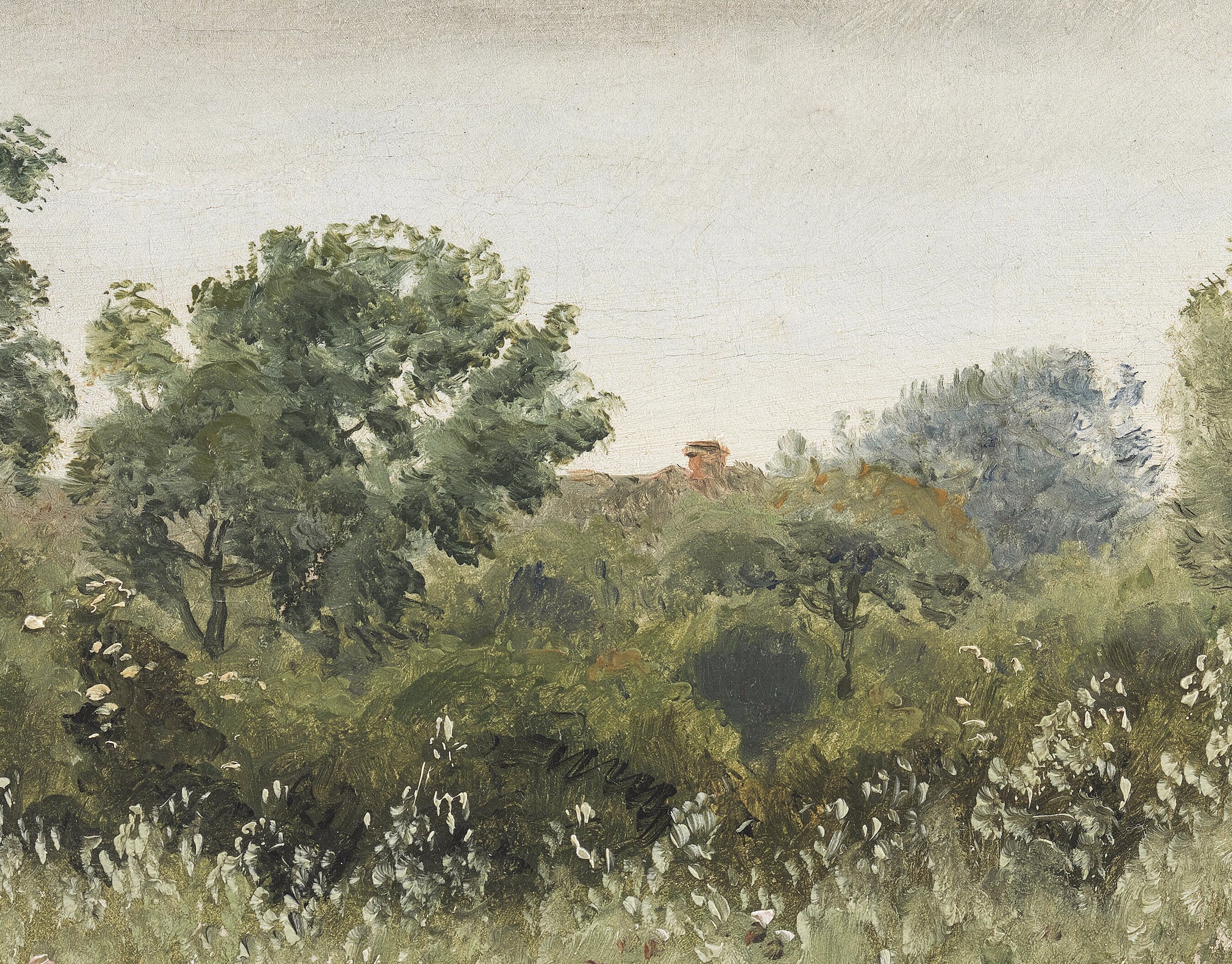French Country Landscape Painting. Landscape Antique Oil - Etsy