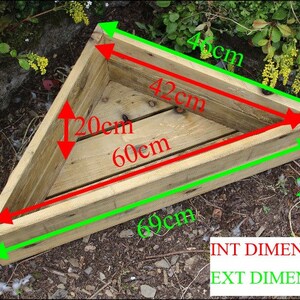 Planter Triangular Corner 70cm Wide From Hillsigns Made From Repurposed ...