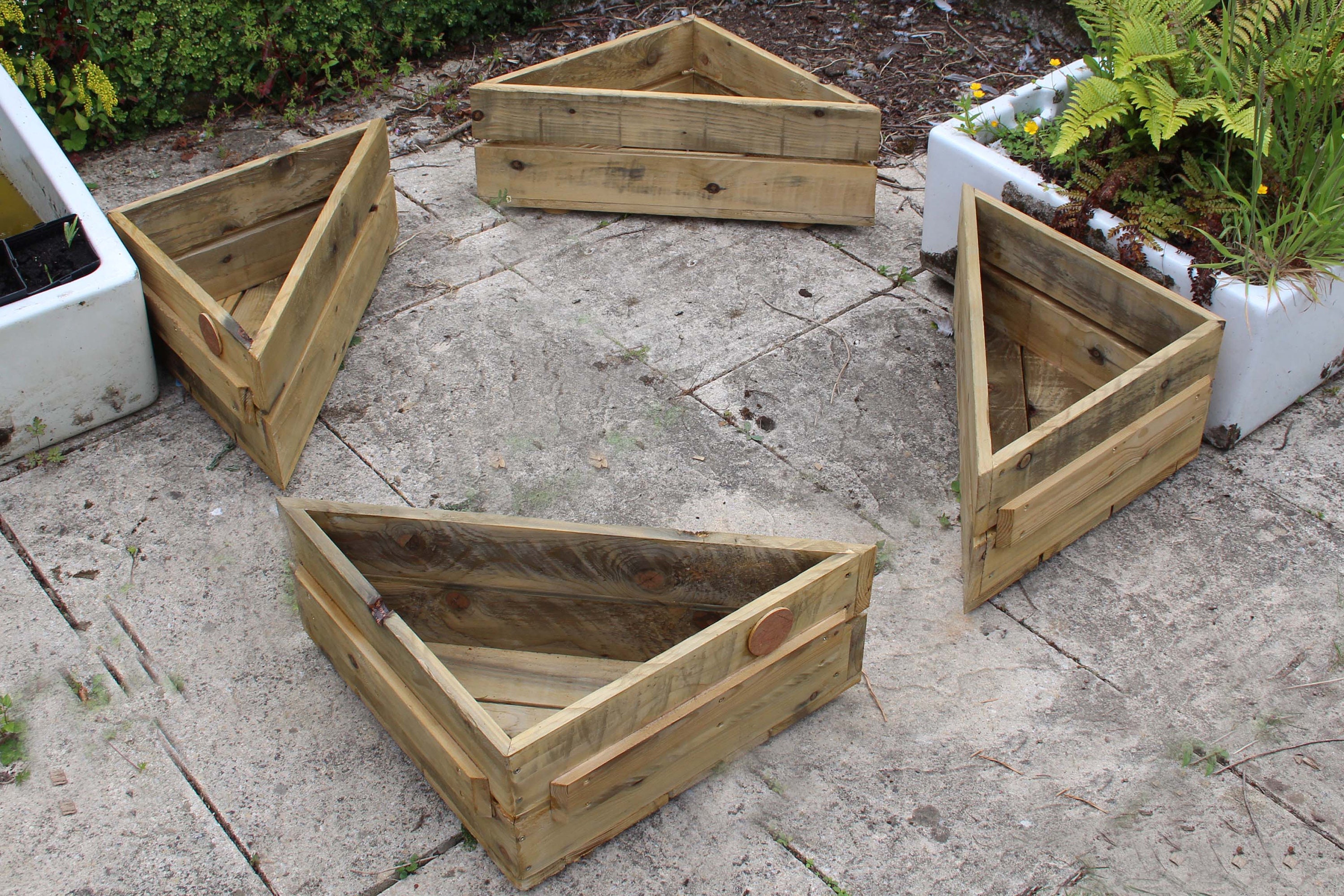 Planter Triangular Corner 70cm Wide From Hillsigns Made From - Etsy UK