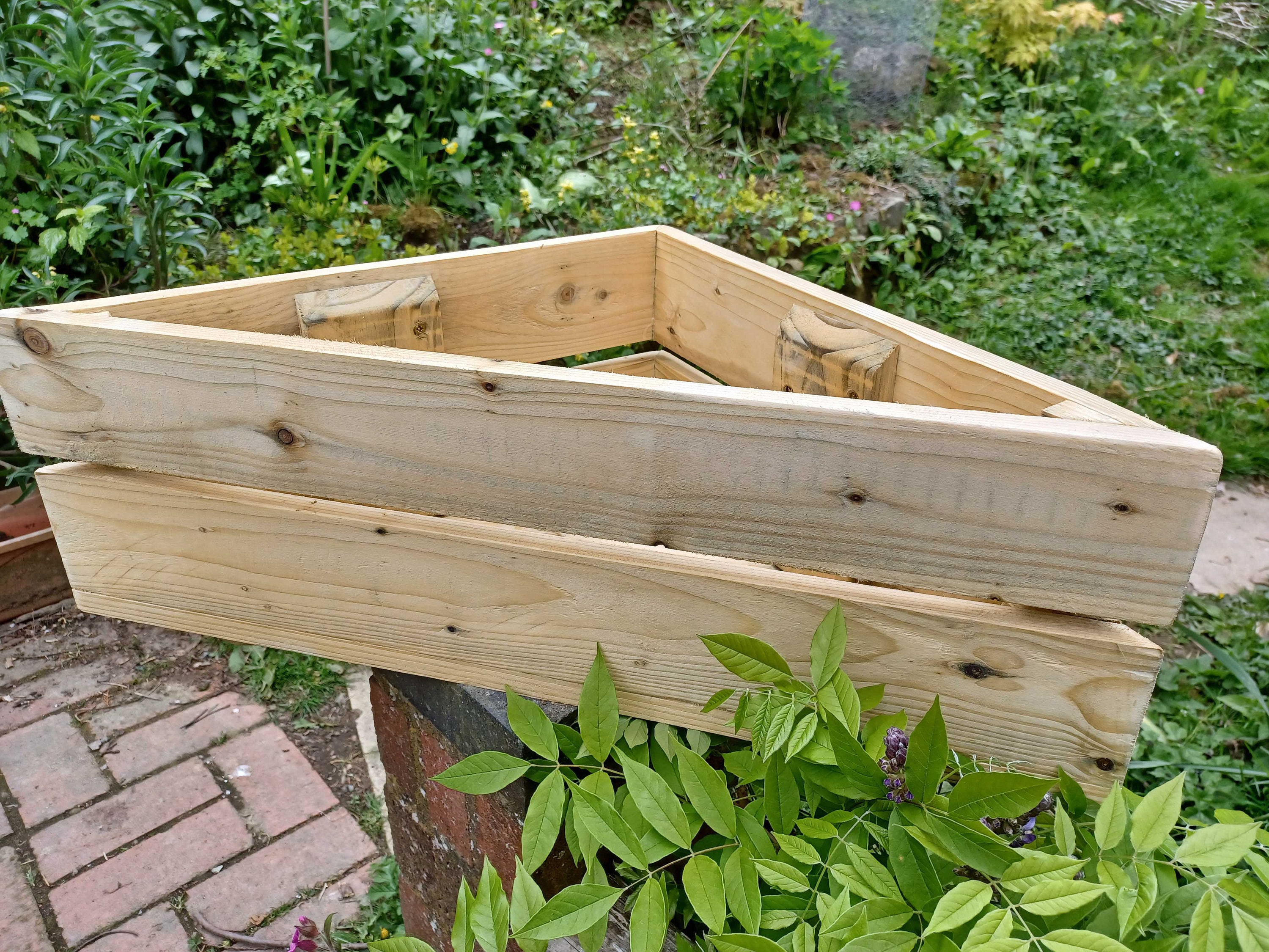 Planter Triangular Corner 70cm Wide From Hillsigns Made From - Etsy UK