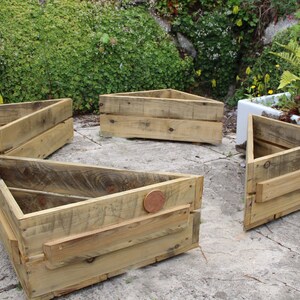 Planter Triangular Corner 70cm Wide From Hillsigns Made From Repurposed ...