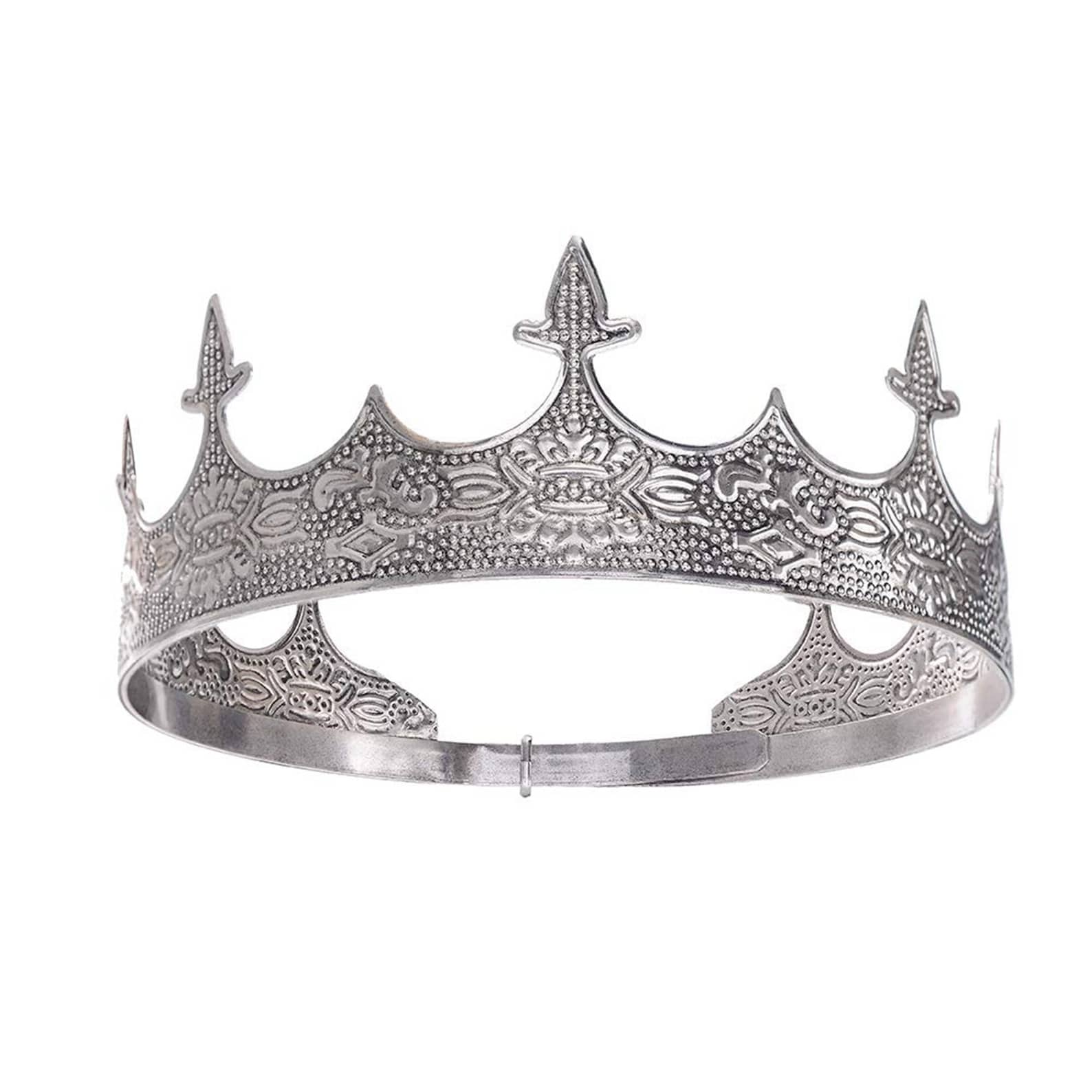 Antique Silver King Crown Men's Crown for Prom Party | Etsy