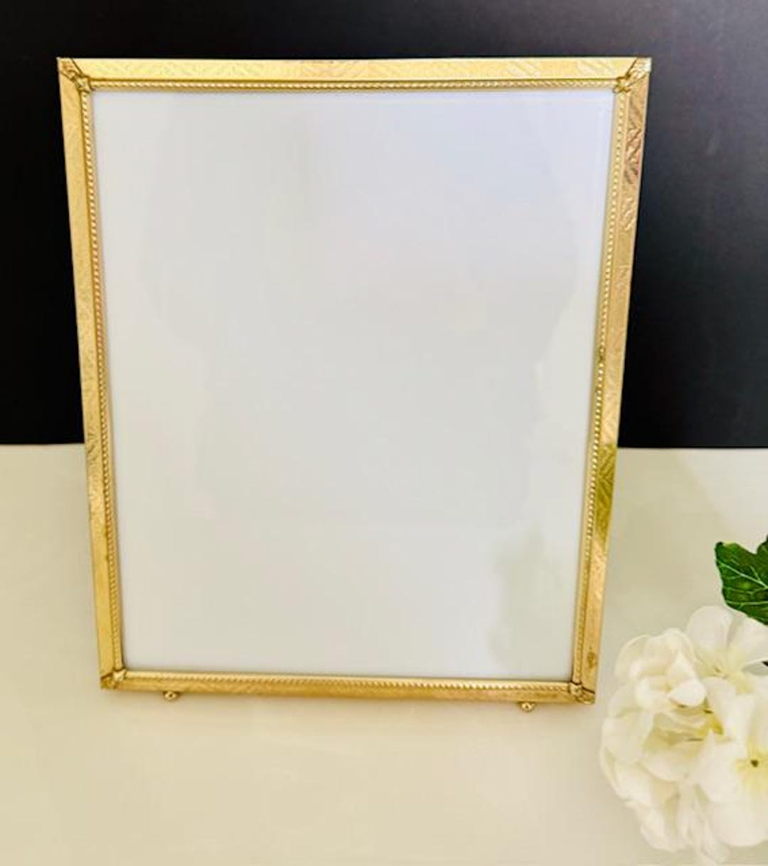 8x10 Vintage Gold Frame - MCM Gold Frame - 8x10 Vintage Metal Frame ...
