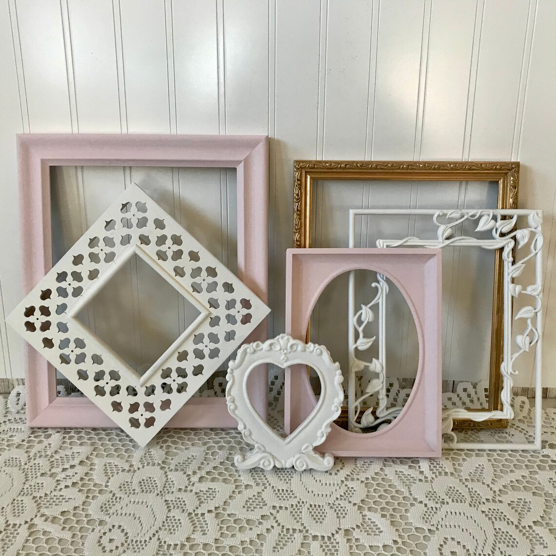 Vintage Nursery Frames Hand Painted Wedding Frame Set Custom - Etsy