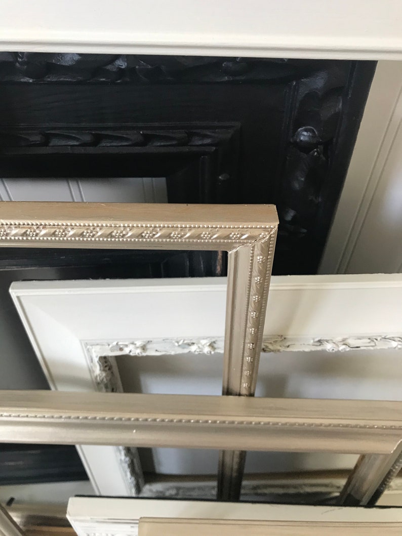 Custom Set of Vintage Frames in Black White and Champagne - Etsy