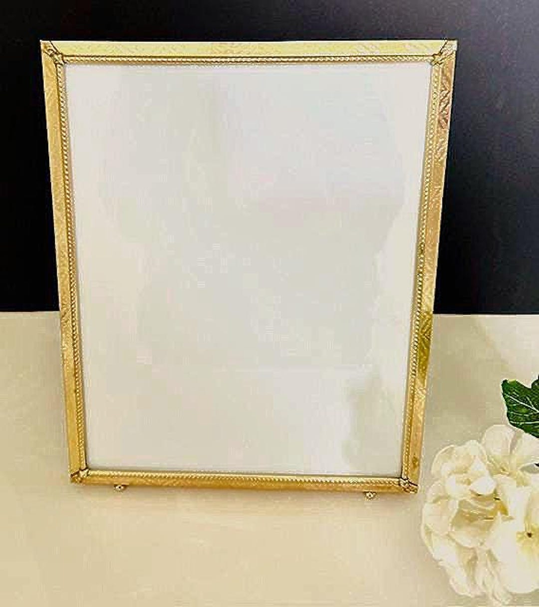 8x10 Vintage Gold Frame - MCM Gold Frame - 8x10 Vintage Metal Frame ...