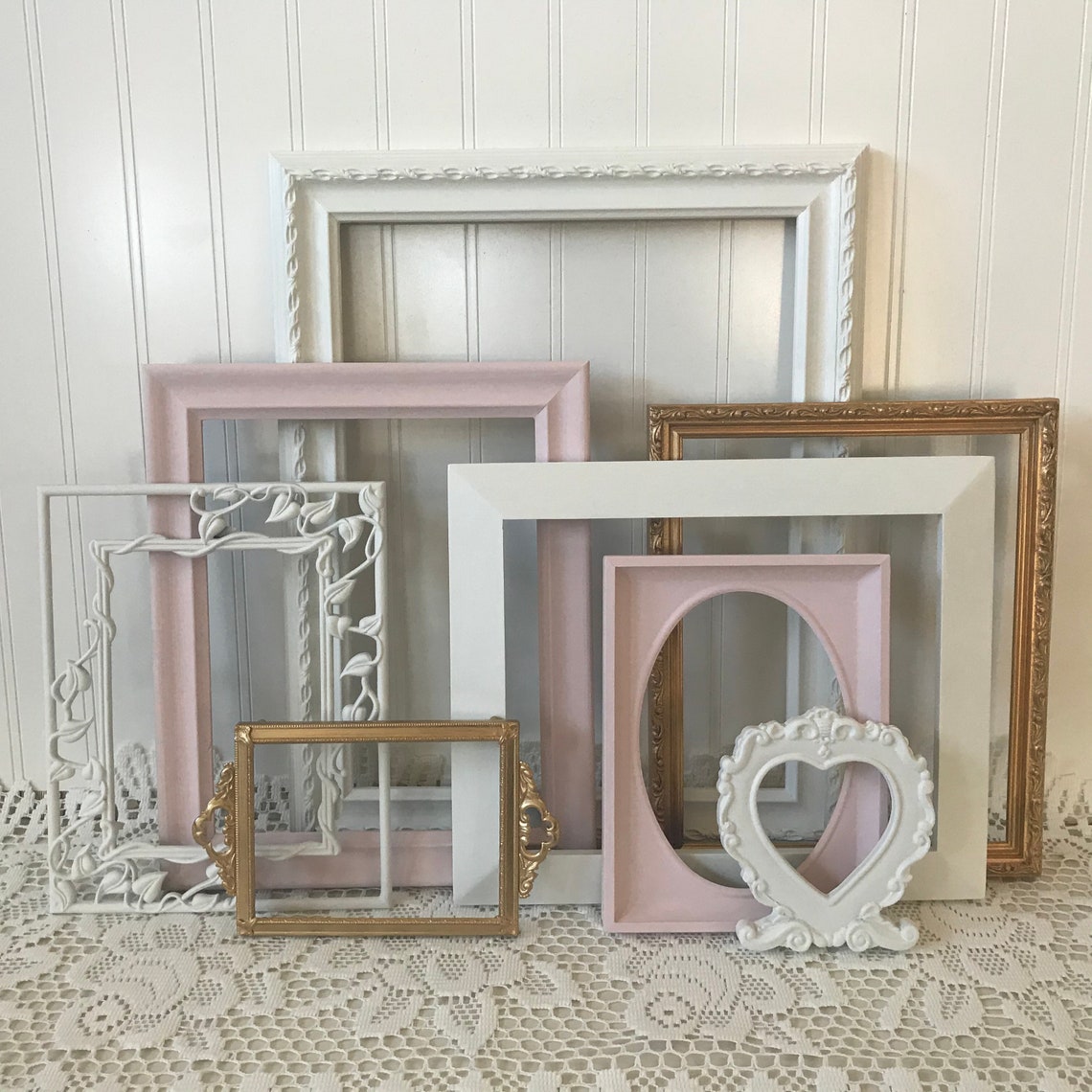 Vintage Nursery Frames Hand Painted Wedding Frame Set Custom - Etsy