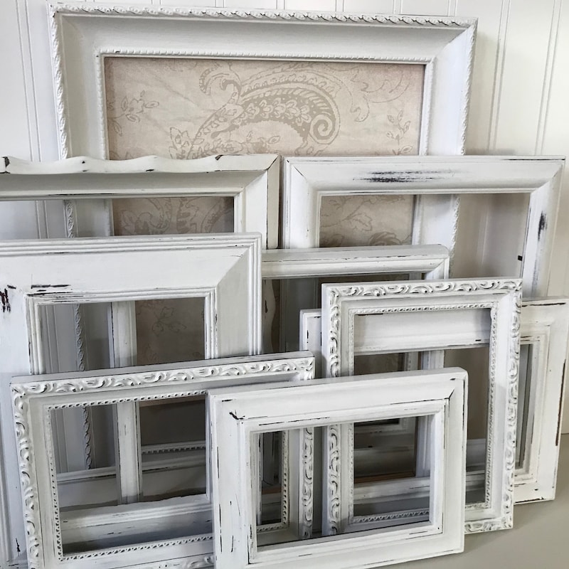 White Picture Frames - Etsy