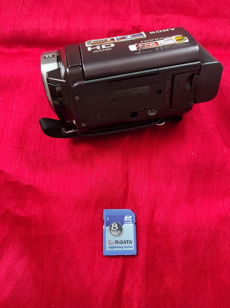 Vintage Video Camera Sony Handycam HDR-CX350 Digital Camcorder, Working ...