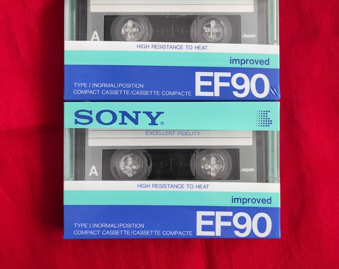 Vintage Cassette,sony EF90 Vintage Audio Cassette, Blank Cassette,retro ...
