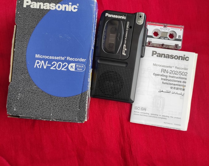 Vintage Recorder Microcassette Panasonic RN-202 Working Voice Recorder ...
