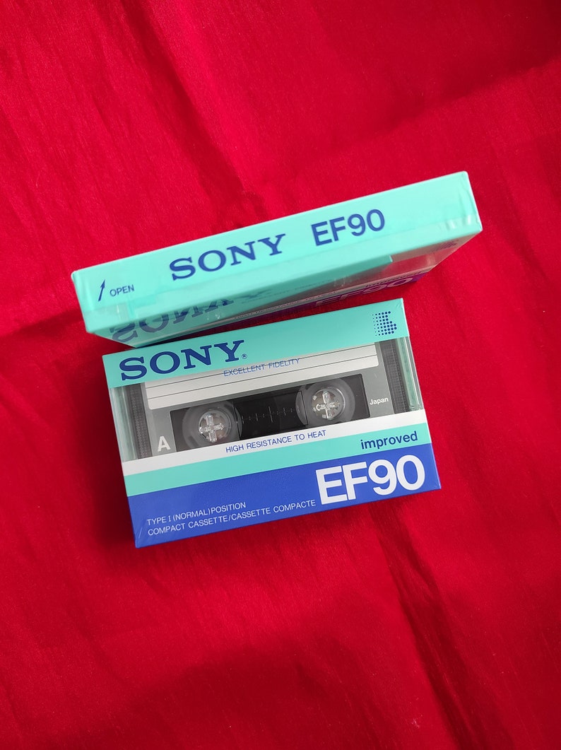 Vintage Cassette,sony EF90 Vintage Audio Cassette, Blank Cassette,retro ...