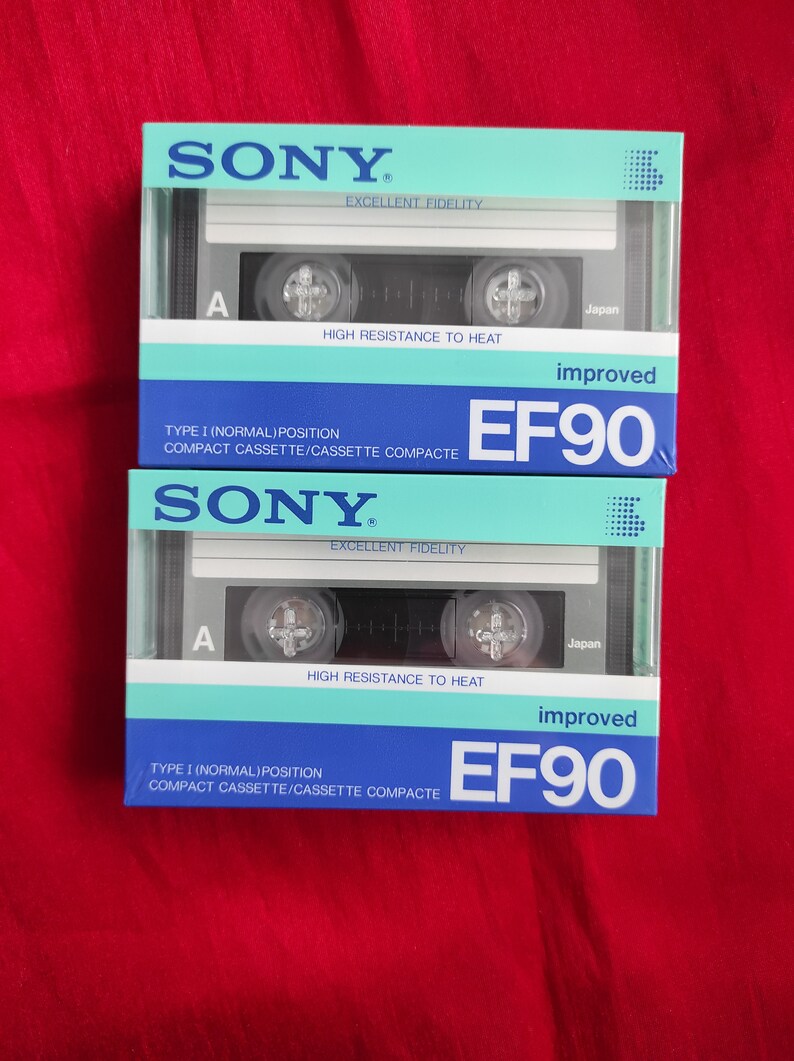 Vintage Cassette,sony EF90 Vintage Audio Cassette, Blank Cassette,retro ...
