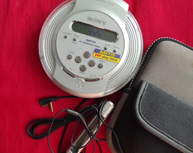 Vintage Sony Mp3 CD Player Walkman D CJ01, Working - Etsy