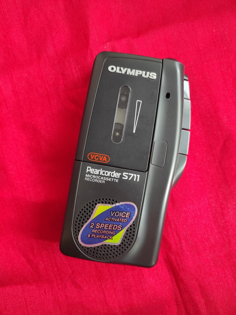Olympus Pearlcorder S711 Vintage Voice Recorder, Microcassette Olympus, Working Microcassette ...