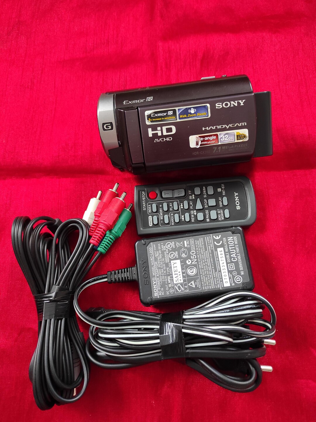 Vintage Video Camera Sony Handycam HDR-CX350 Digital Camcorder, Working ...