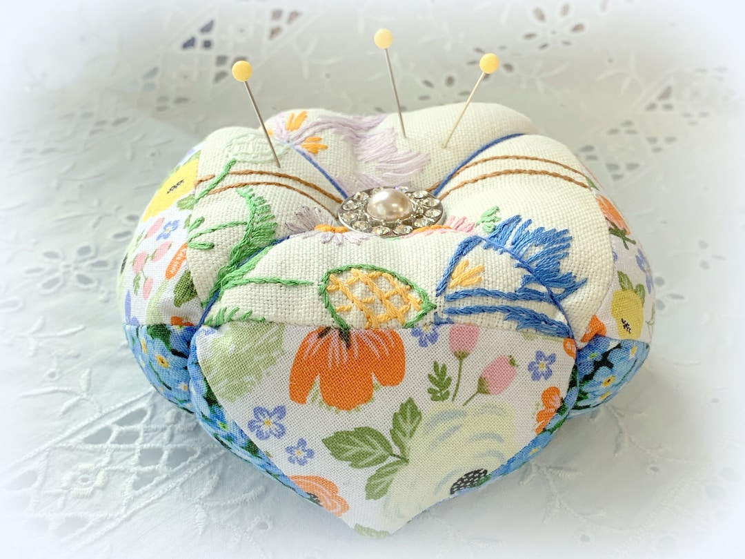 Pincushions Embellished With Vintage Touches, Pincushion, Perfect Gift ...
