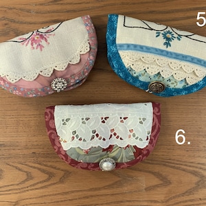 Small Sewing Kit Trimmed With Repurposed Vintage Lace & Linen, Travel ...