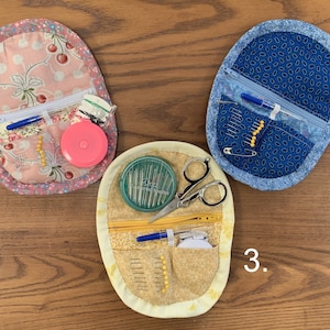 Small Sewing Kit Trimmed With Repurposed Vintage Lace & Linen, Travel ...