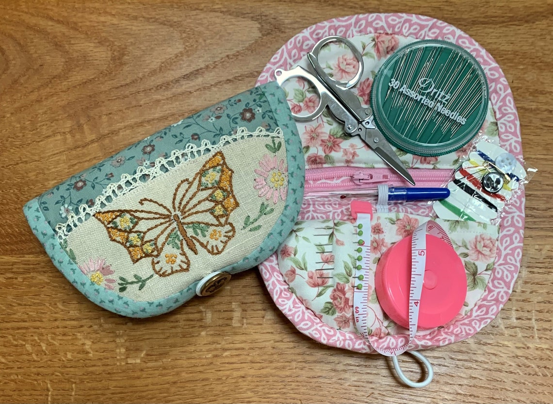 Small Sewing Kit Trimmed With Repurposed Vintage Lace & Linen - Etsy