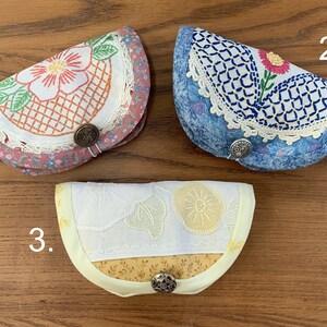 Small Sewing Kit Trimmed With Repurposed Vintage Lace & Linen, Travel ...