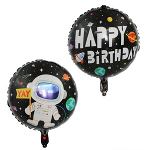 5pcs Outer Space Theme Birthday Balloon Set, Astronaut Balloon Kit ...