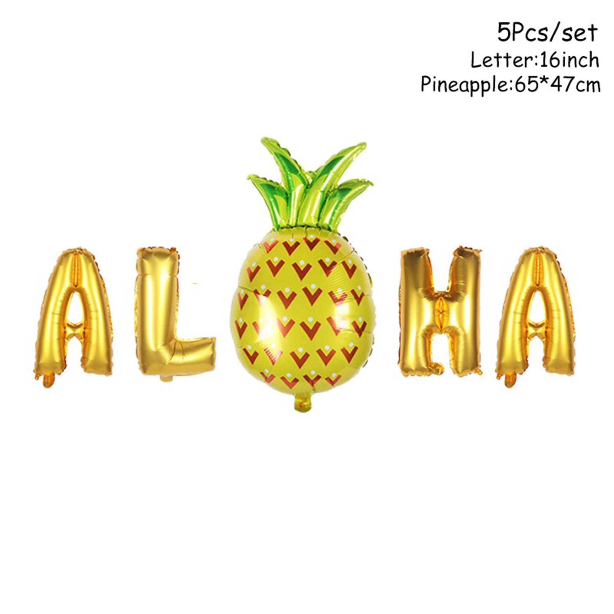 Giant ALOHA Foil Balloon Summer Party Hawaiian Decoration - Etsy UK