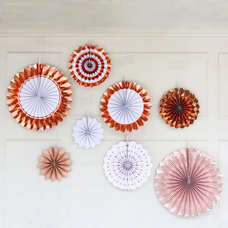 Round Fan Paper Set - Etsy UK