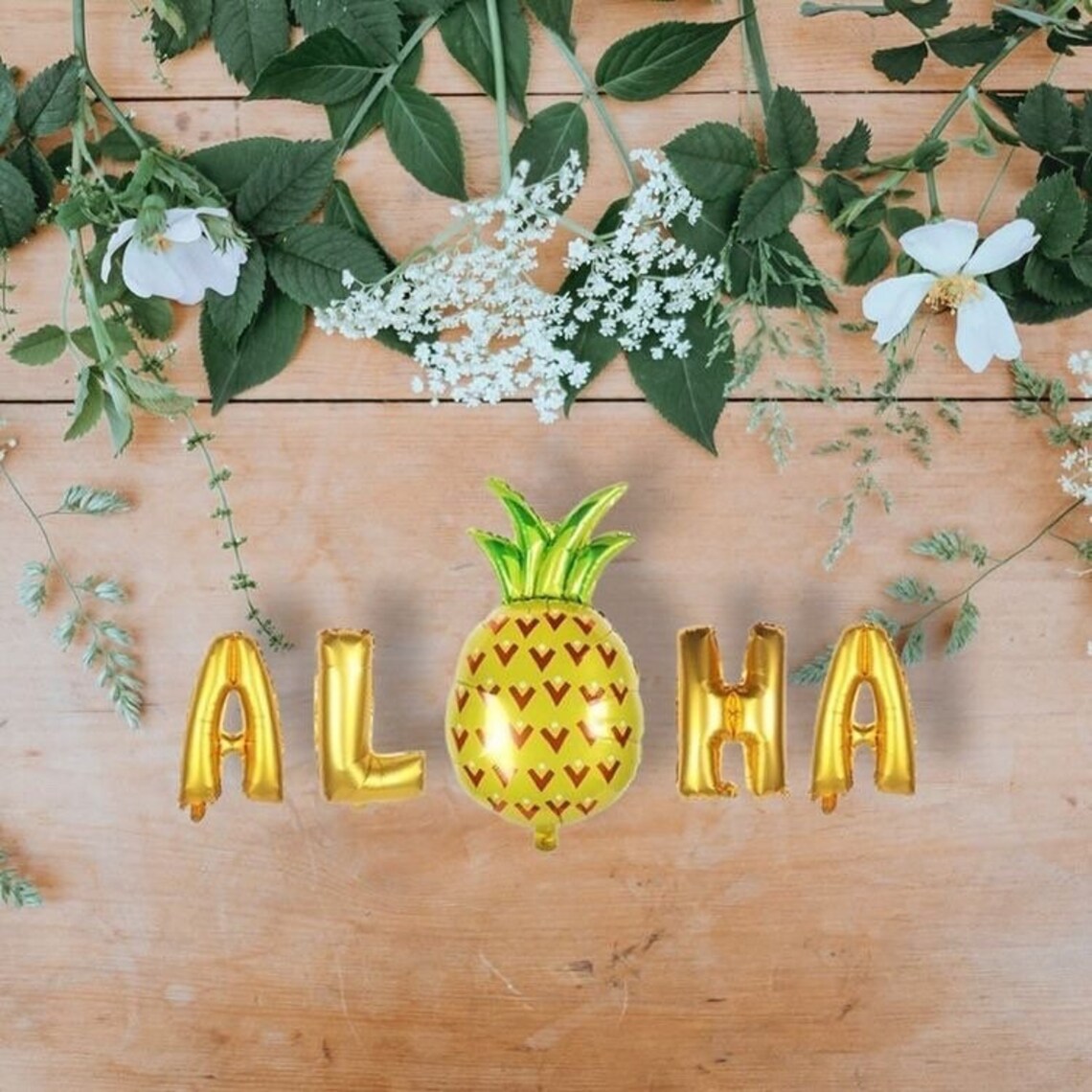 Giant ALOHA Foil Balloon Summer Party Hawaiian Decoration - Etsy UK