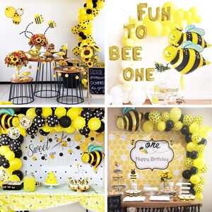 Bee Balloon Arch Kit, Bumble Bee Balloons for Summer Balloon ...